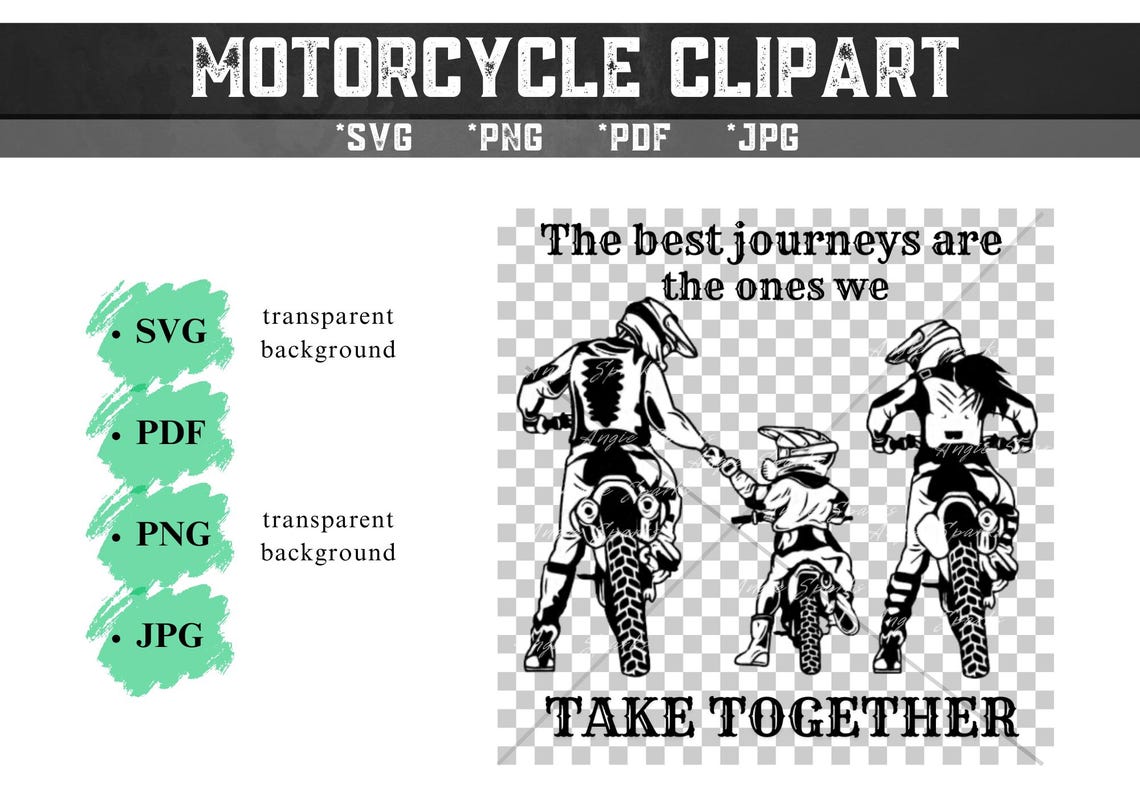 Biker Family SVG PNG, Motorbike SVG Family, Biker Couple Kid Svg ...
