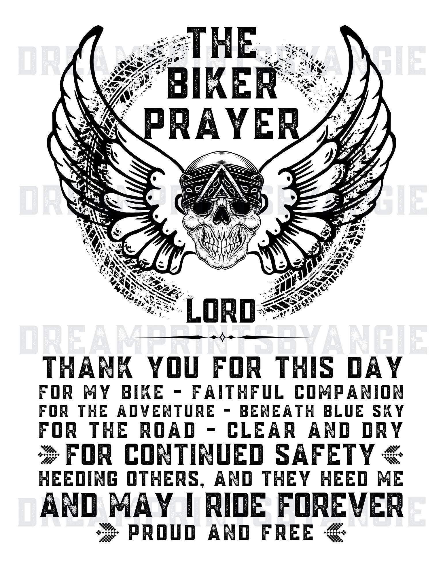 Biker's Prayer Svg, Motorcycle Png, Motorcycle SVG, Bike Rider Png ...