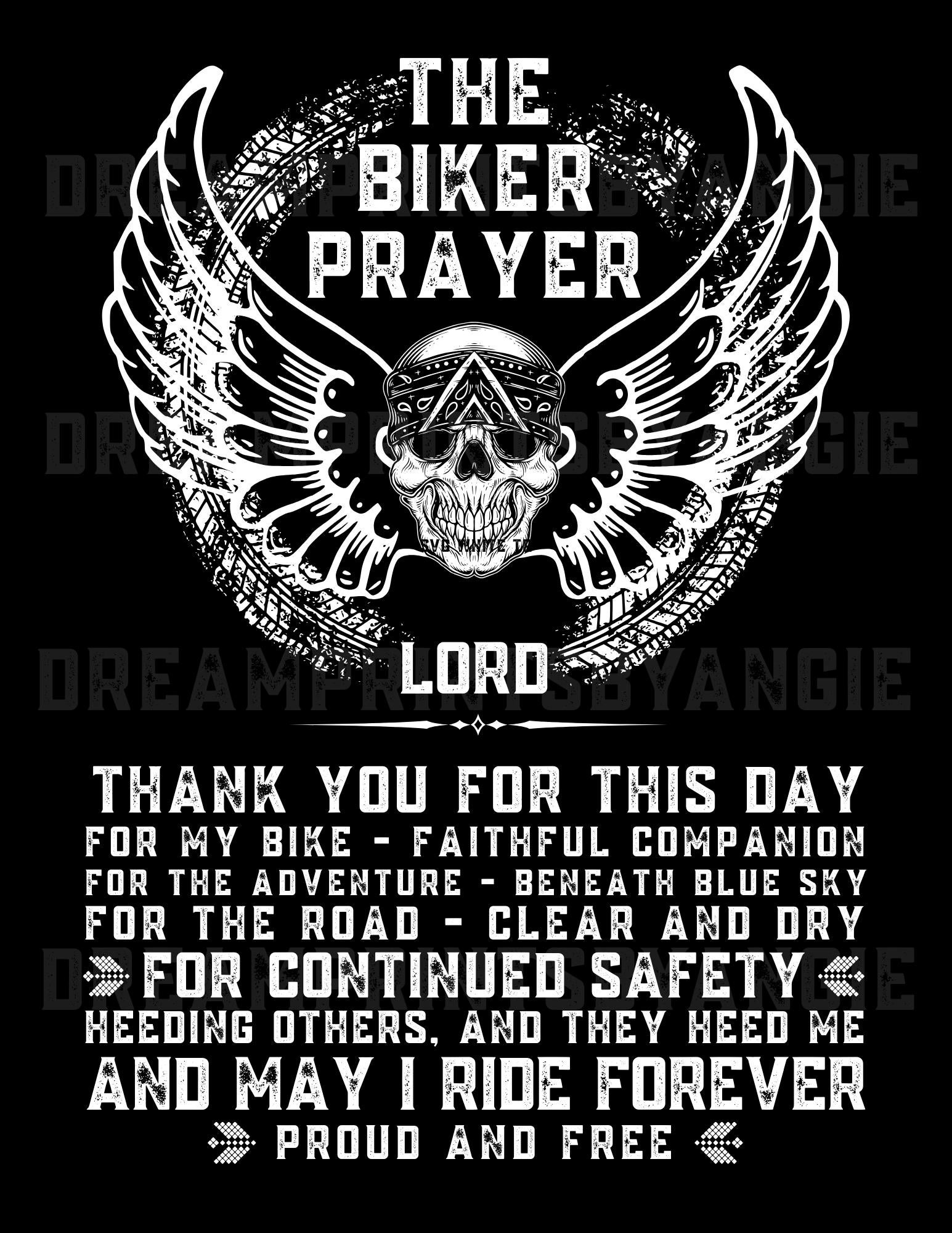 Biker's Prayer Svg, Motorcycle Png, Motorcycle SVG, Bike Rider Png ...
