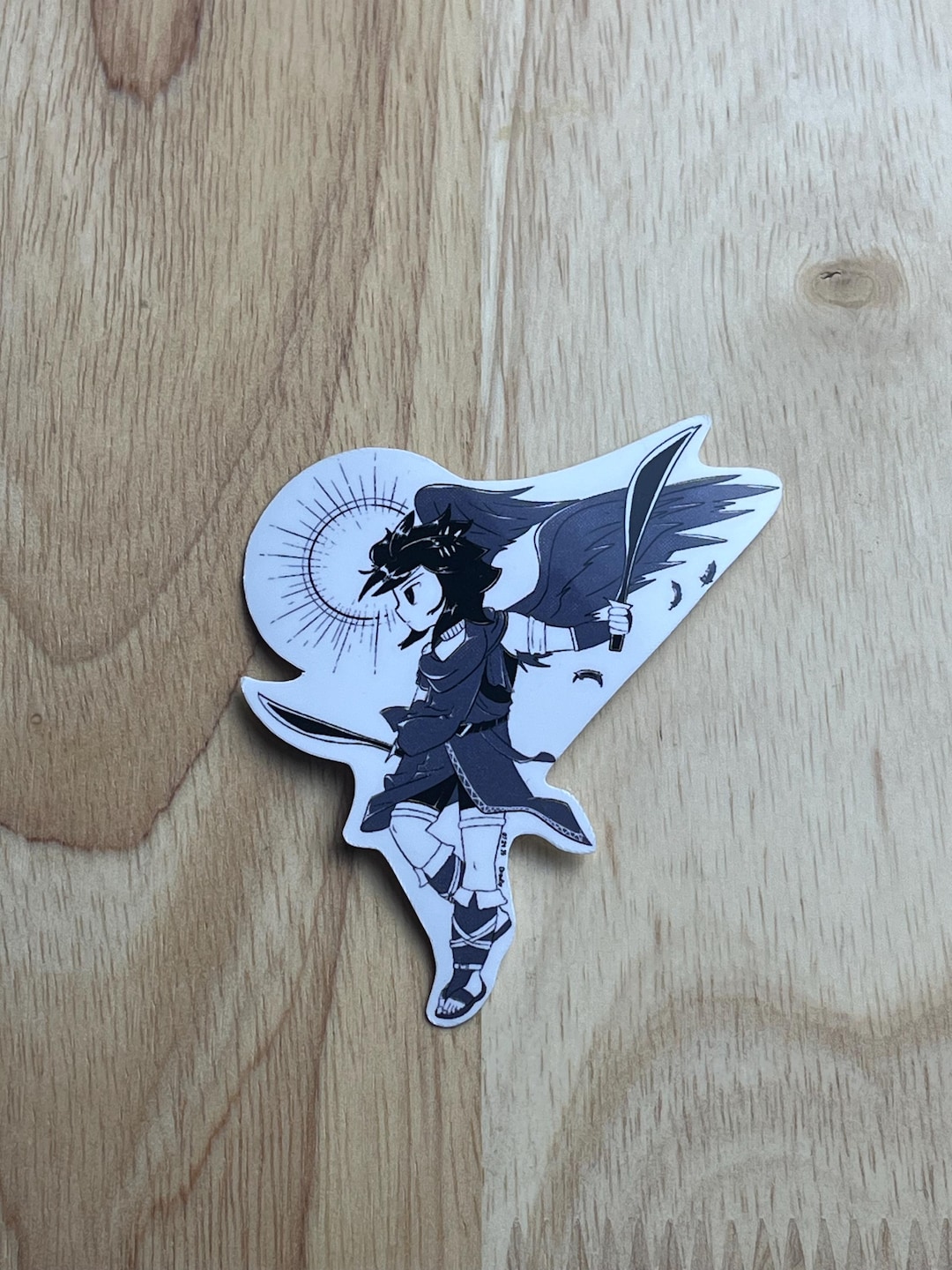Dark Pit Sticker - Kid Icarus Inspired Art - 2.3in X 2.2in - Water ...