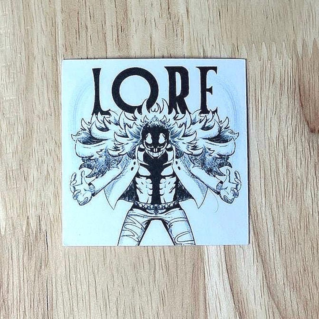 Doflamingo Lore Promo Sticker - Hand Drawn One Piece Inspired Art - 2 ...