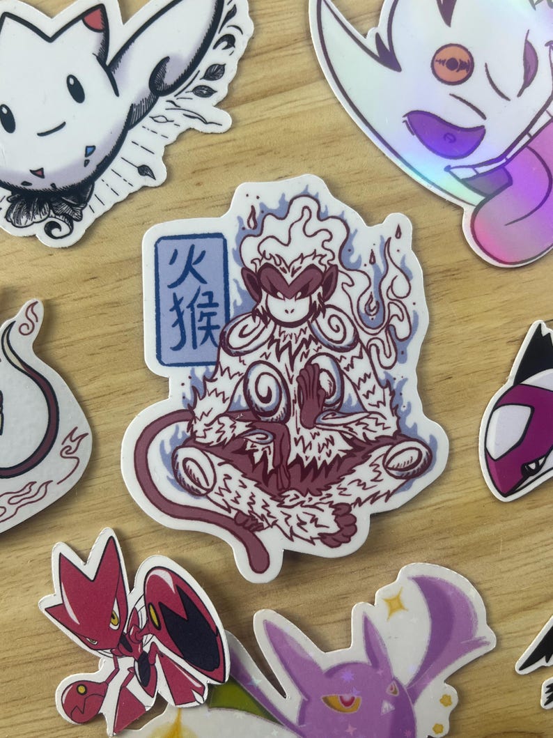 Infernape Sticker - Hand Drawn Pokemon Gen 4 Art - 2.2in X 2.8in ...