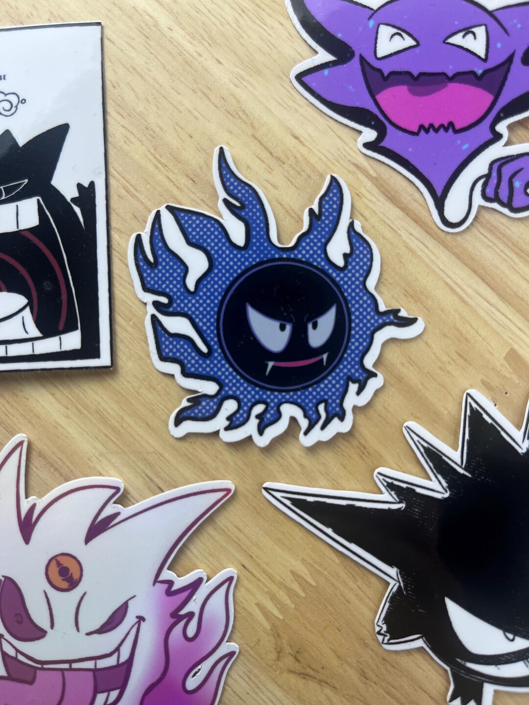 Ghastly Sticker - Hand Drawn Pokemon Gen 1 Art - 2.3in X 2.3in - Water ...