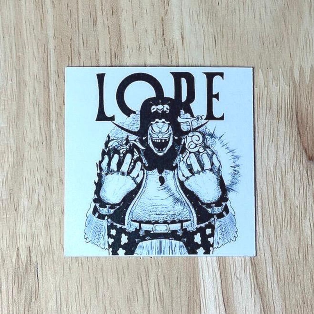 Blackbeard Lore Promo Sticker - Hand Drawn One Piece Inspired Art - 2 ...