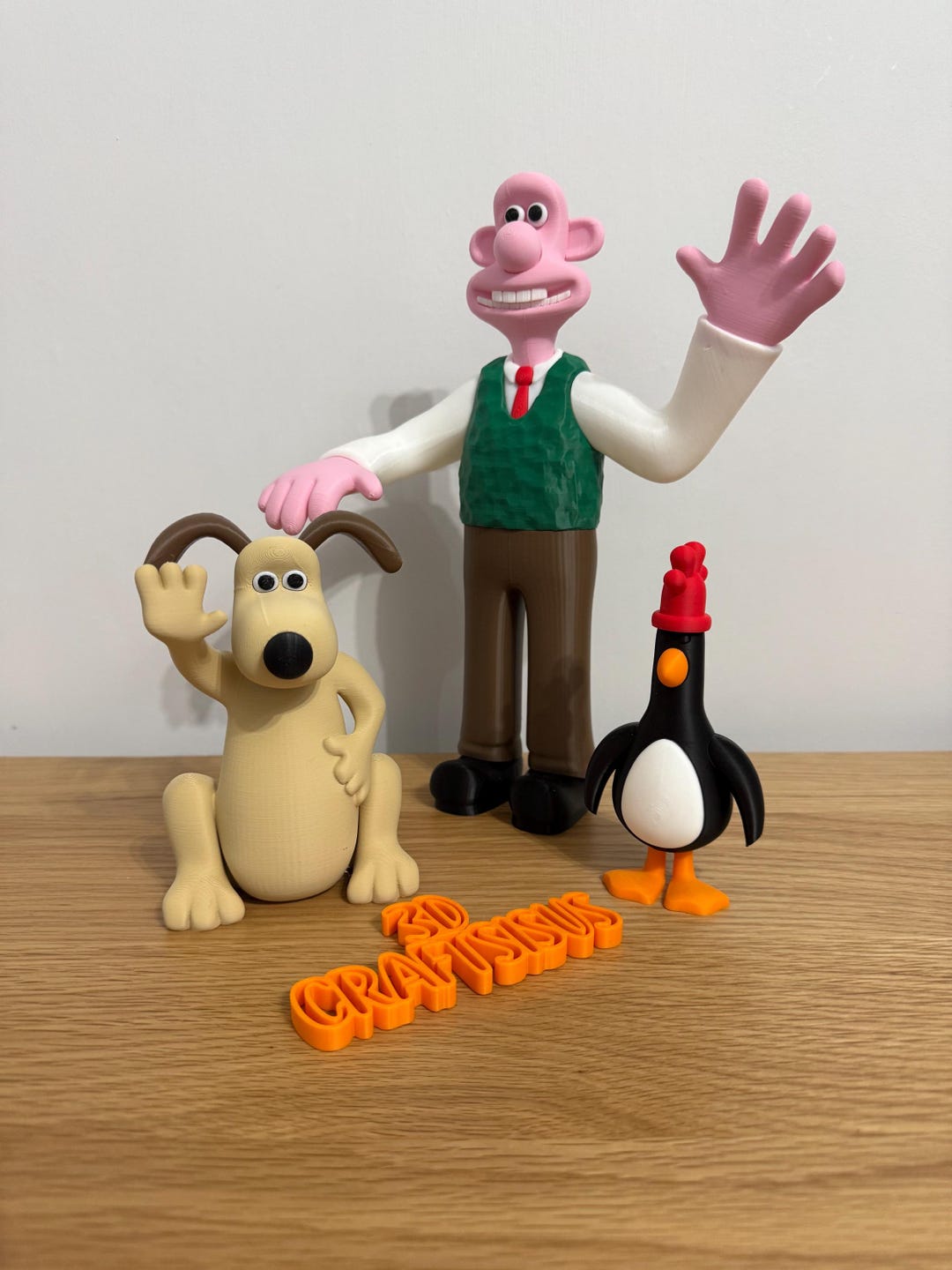 Wallace, Gromit and Feathers Mcgraw 3D Figures | Cosplay Model ...