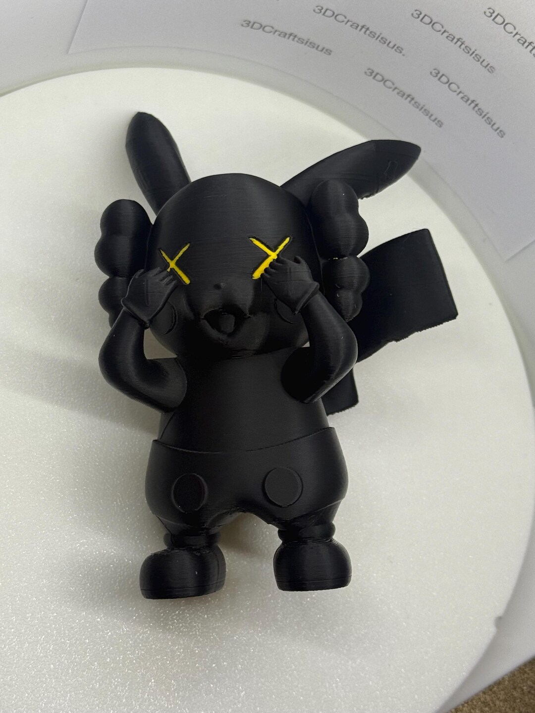 Kaws X Pokémon Dark Pikachu Inspired Figure. Rare and Unique - Etsy