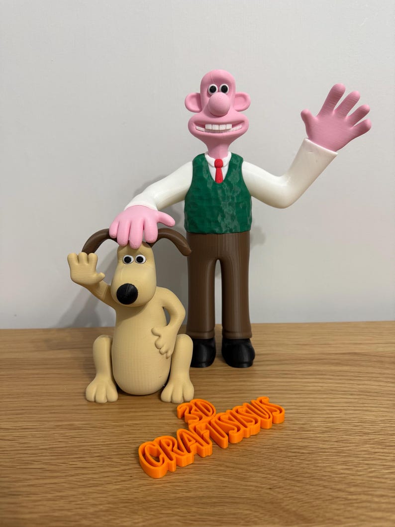 Wallace, Gromit and Feathers Mcgraw 3D Figures | Cosplay Model ...
