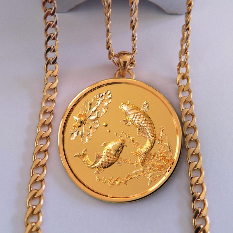 Koi Fish Necklace - Etsy