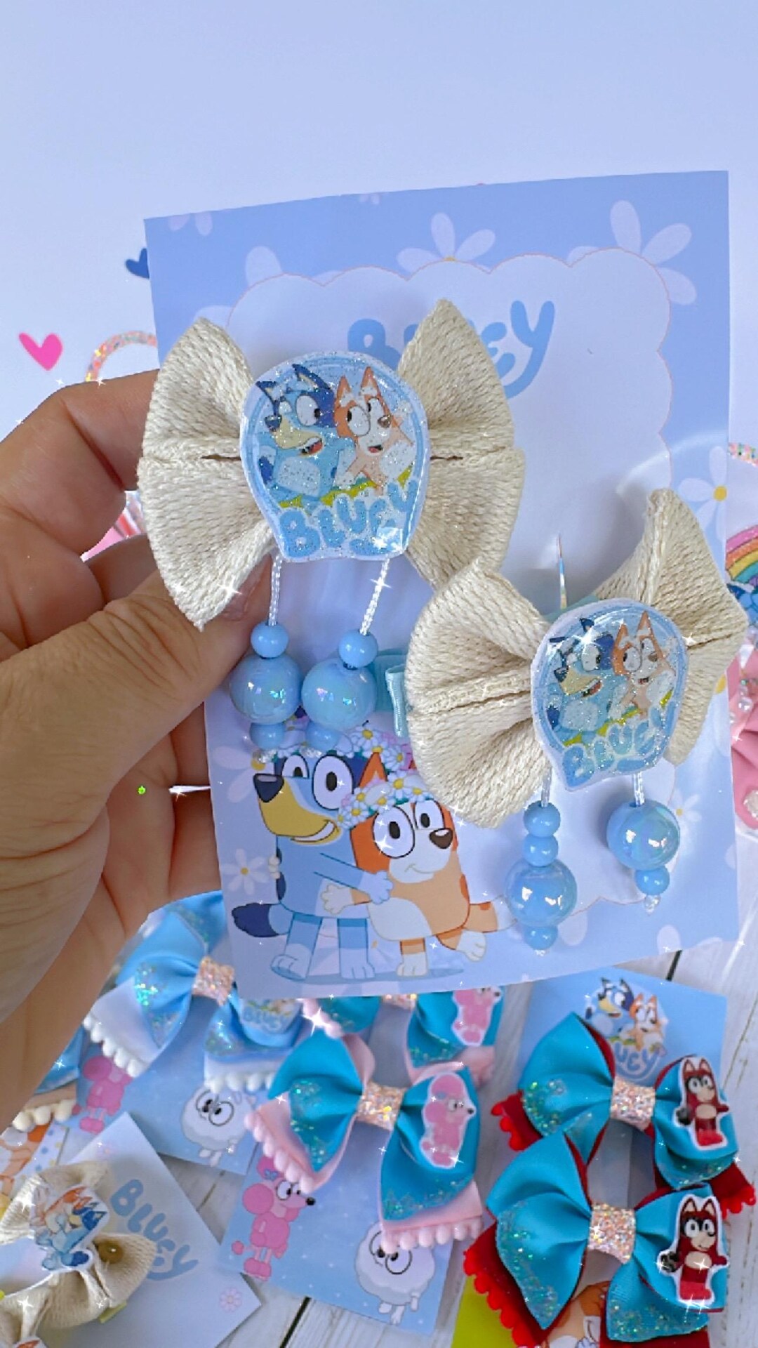 Bluey Hair Clip for Toddle/ Birthday/ Parties/ Set for 2 Pieces - Etsy