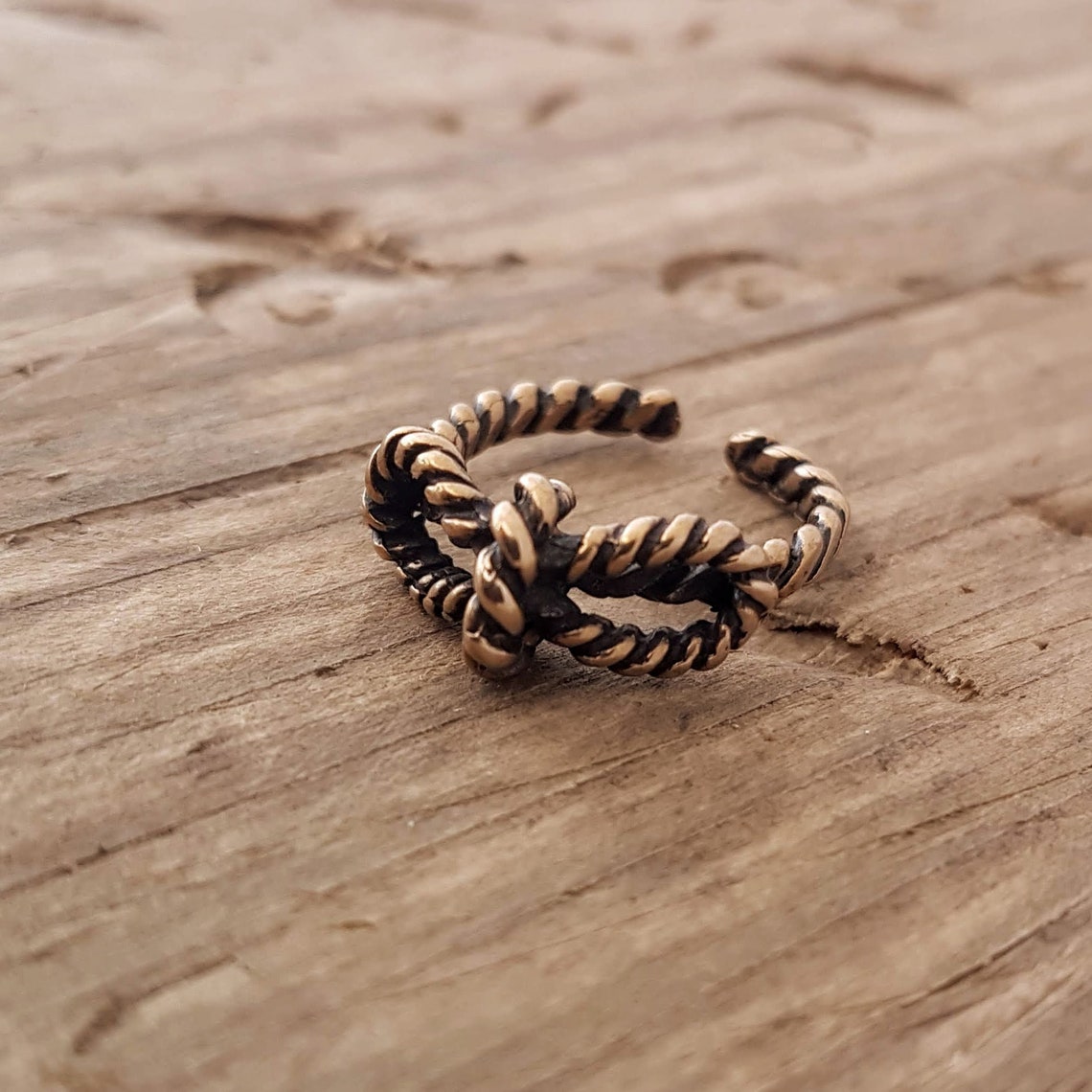 Gold Bow Rope Ring Small Cute Bow Ring Tiny Ring Simple | Etsy