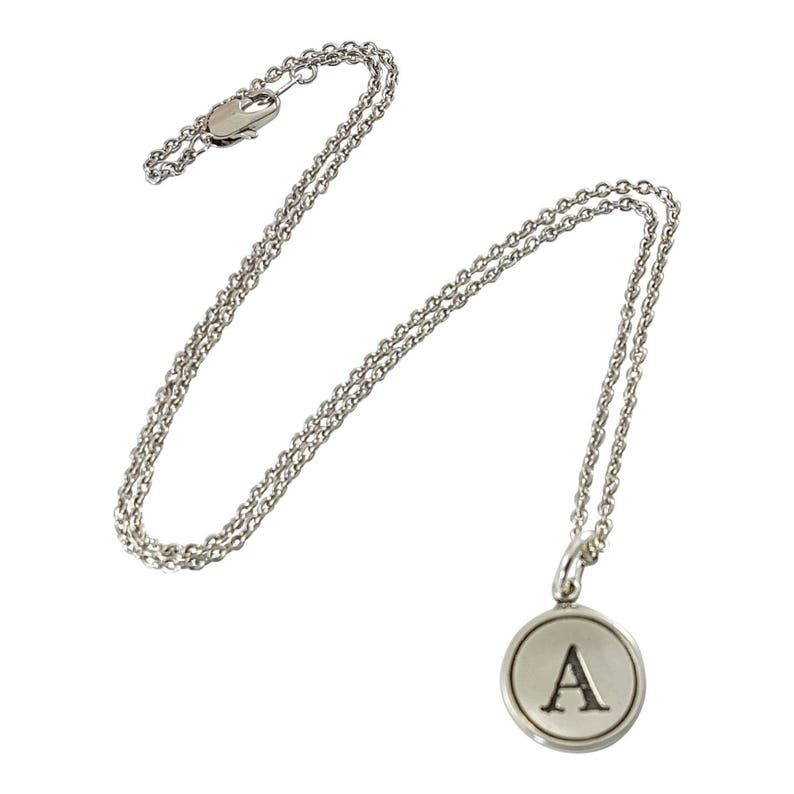 Personalized Letter Jewelry Sterling Silver Initial Necklace | Etsy