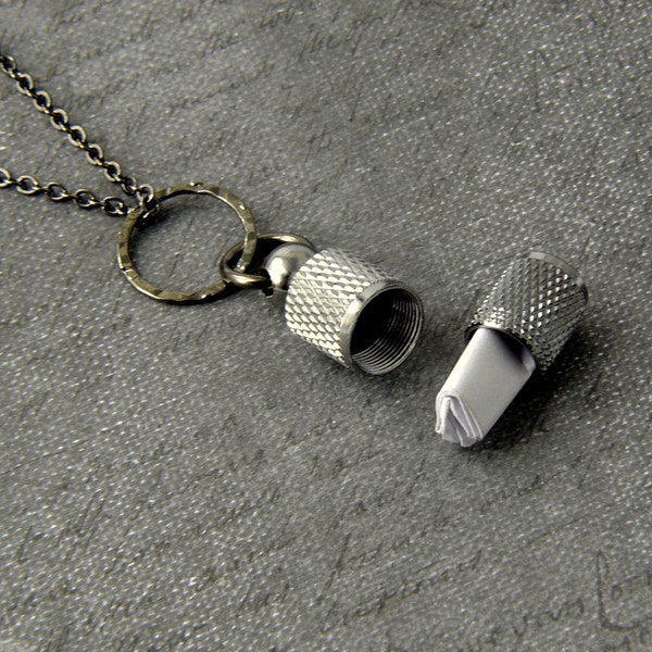 Secret Message Necklace - Etsy