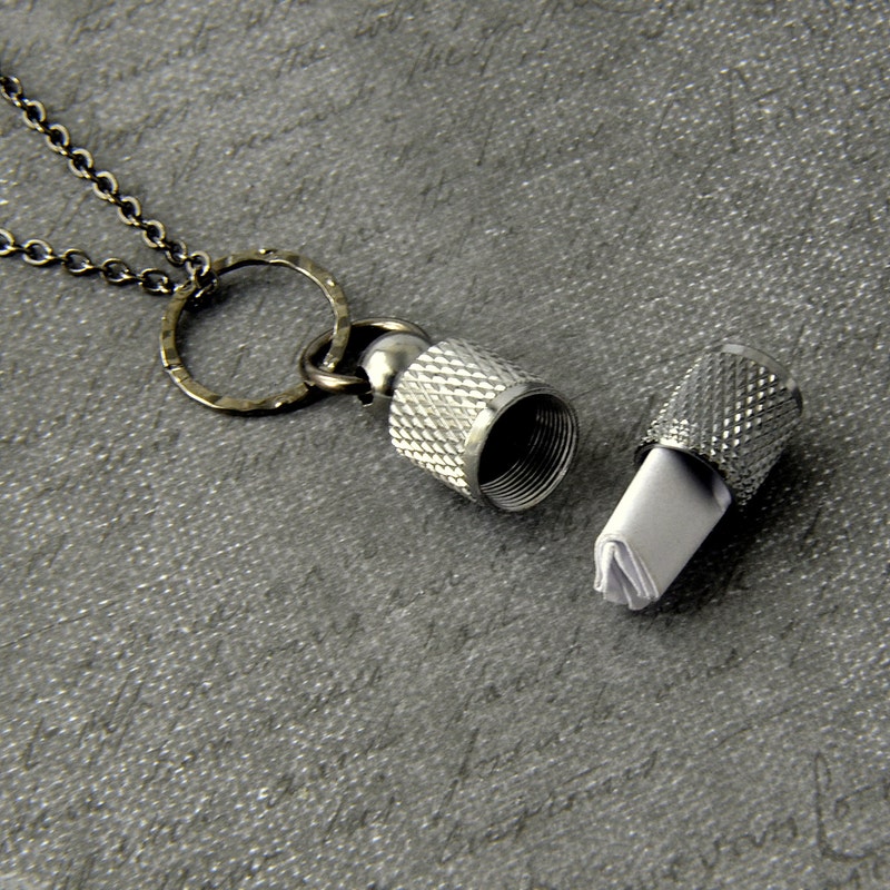 Secret Note Necklace - Etsy