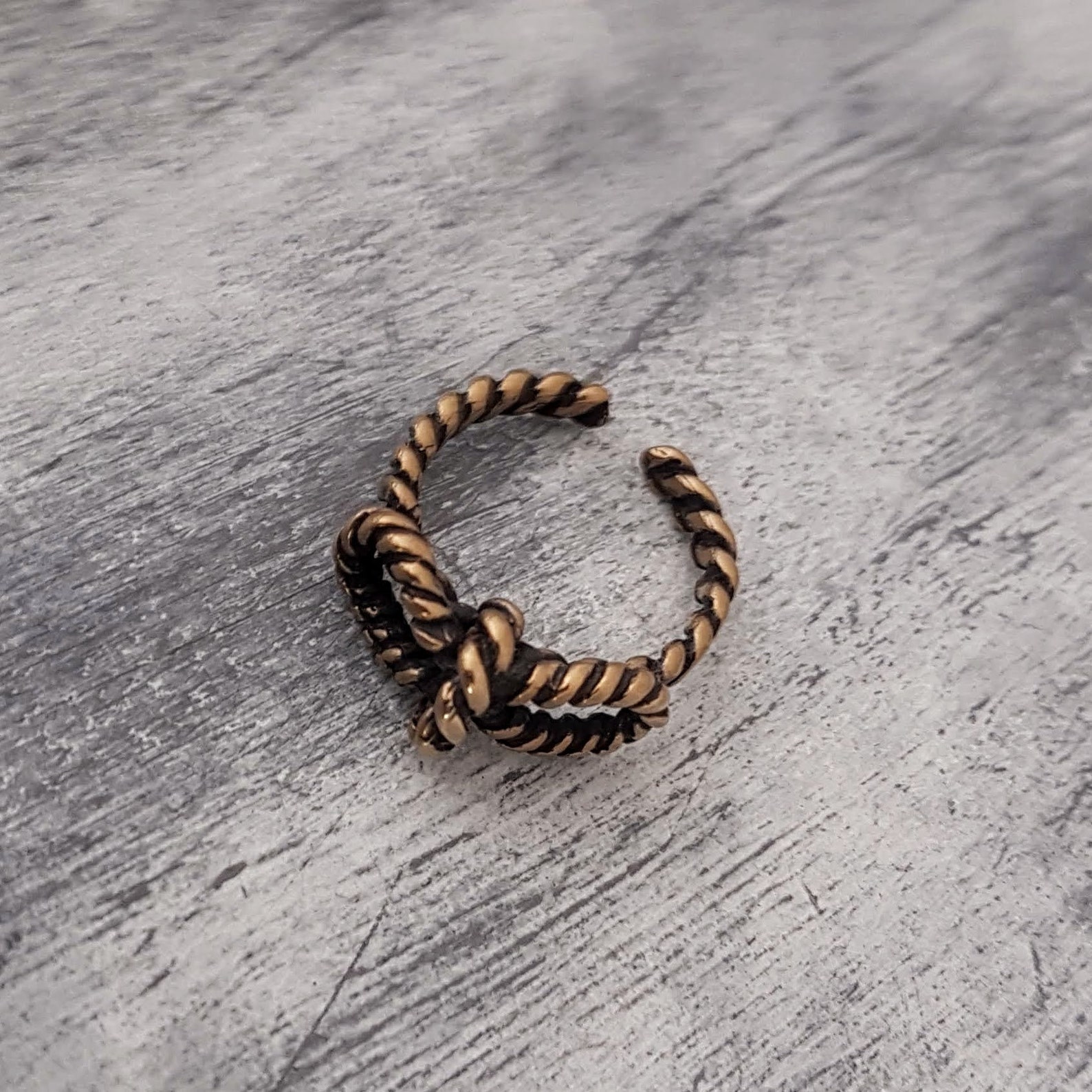 Gold Bow Rope Ring Small Cute Bow Ring Tiny Ring Simple | Etsy