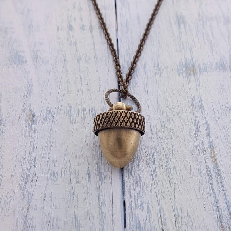 Acorn Necklace - Etsy