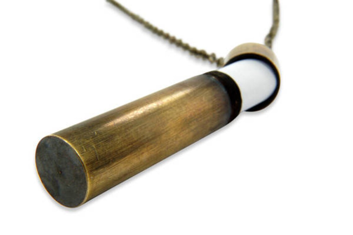 Secret Message Brass Necklace Letter Capsule Container - Etsy