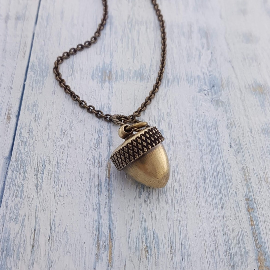 Acorn Necklace an Acorn With a Secret Fall Fashion Capsule Container ...