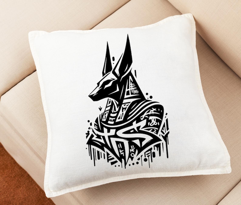Anubis Graffiti SVG – Egyptian God Vector Art for Cricut, Sublimation ...