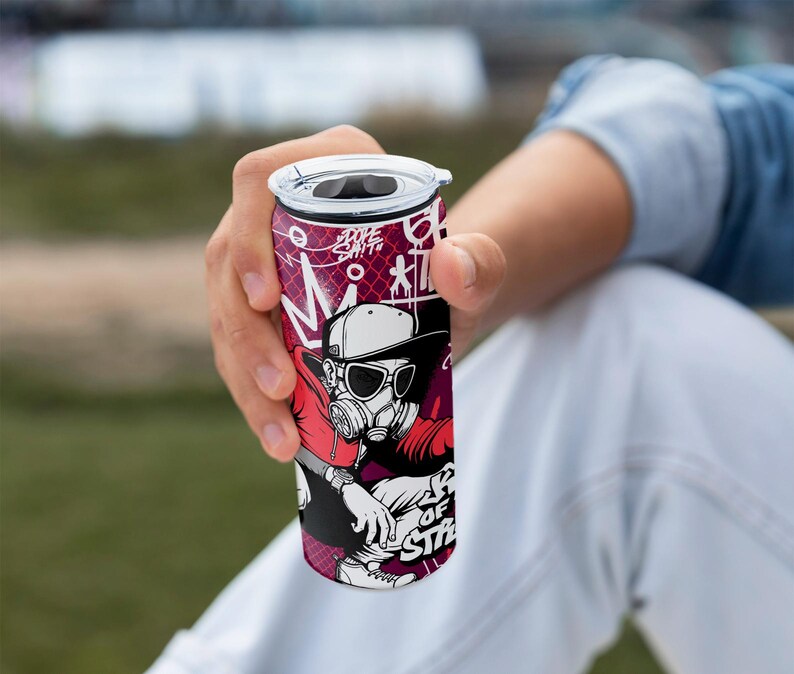 Graffiti Street Art Tumbler Wrap PNG | Urban Spray Paint Design | 20oz ...