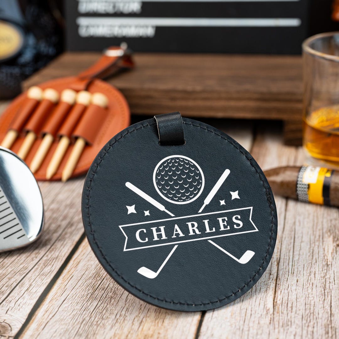 Personalized Leather Golf Bag Tags, Custom Golf Accessories ...