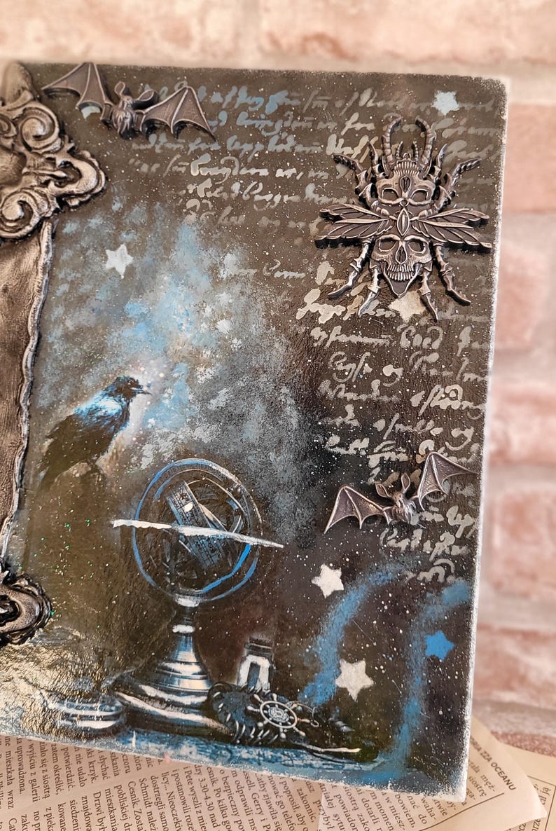 Raven Gothic Book Box, Dark Academia Decor, Handcrafted Secret Grimoire ...