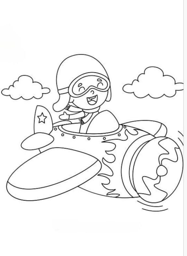 Little Pilots Coloring Book – Fun Coloring Adventure With Planes ...