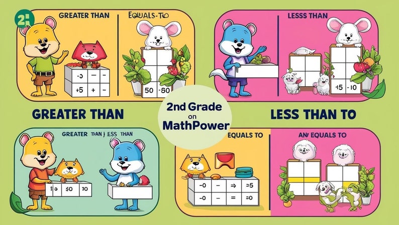 Greater Than and Less Than Activity Sheets 2nd Grade Math Sheets ...