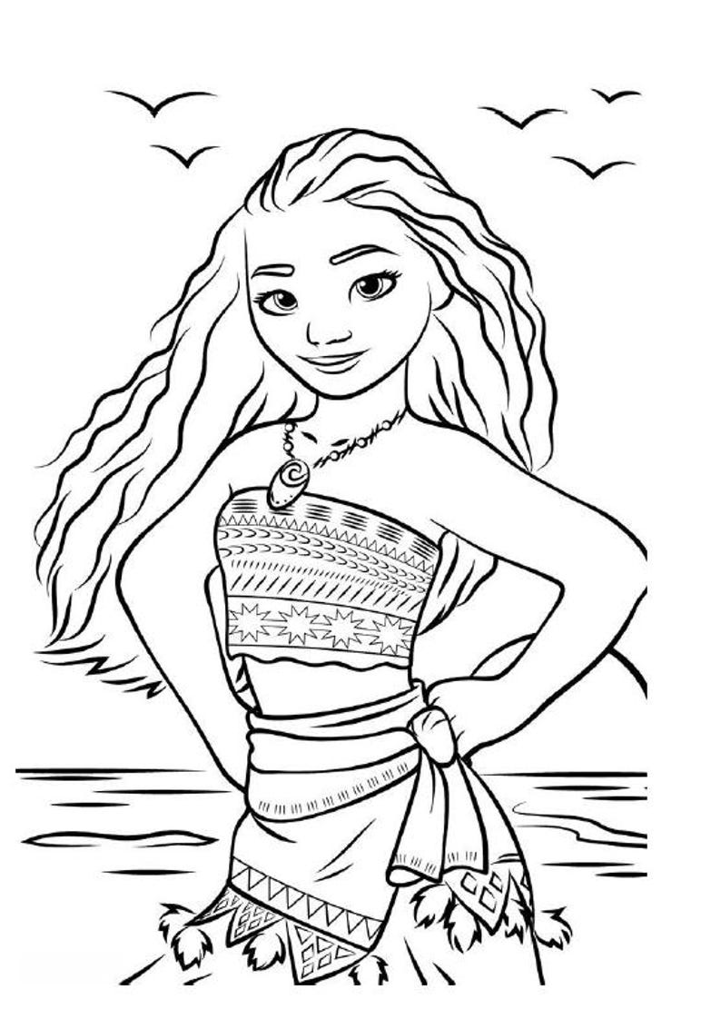 Island Princess Coloring Book – Ocean Explorer Girl PDF – Instant ...