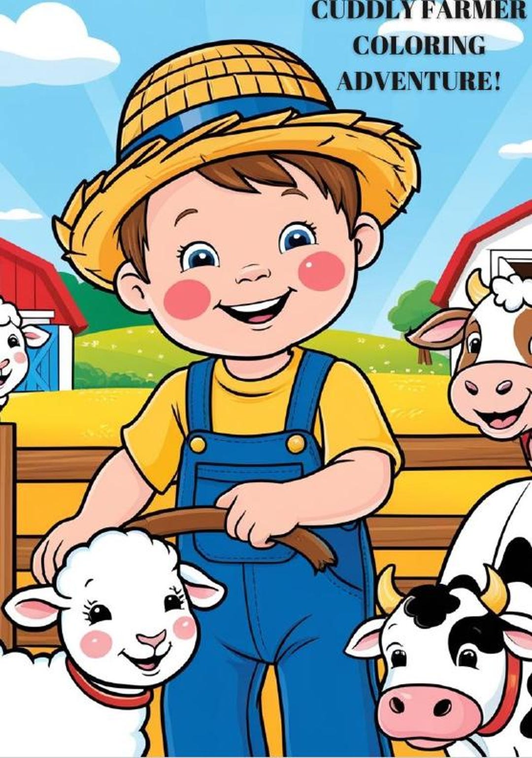 Little Farmers Coloring Book | Farm and Animal-themed Coloring Pages ...