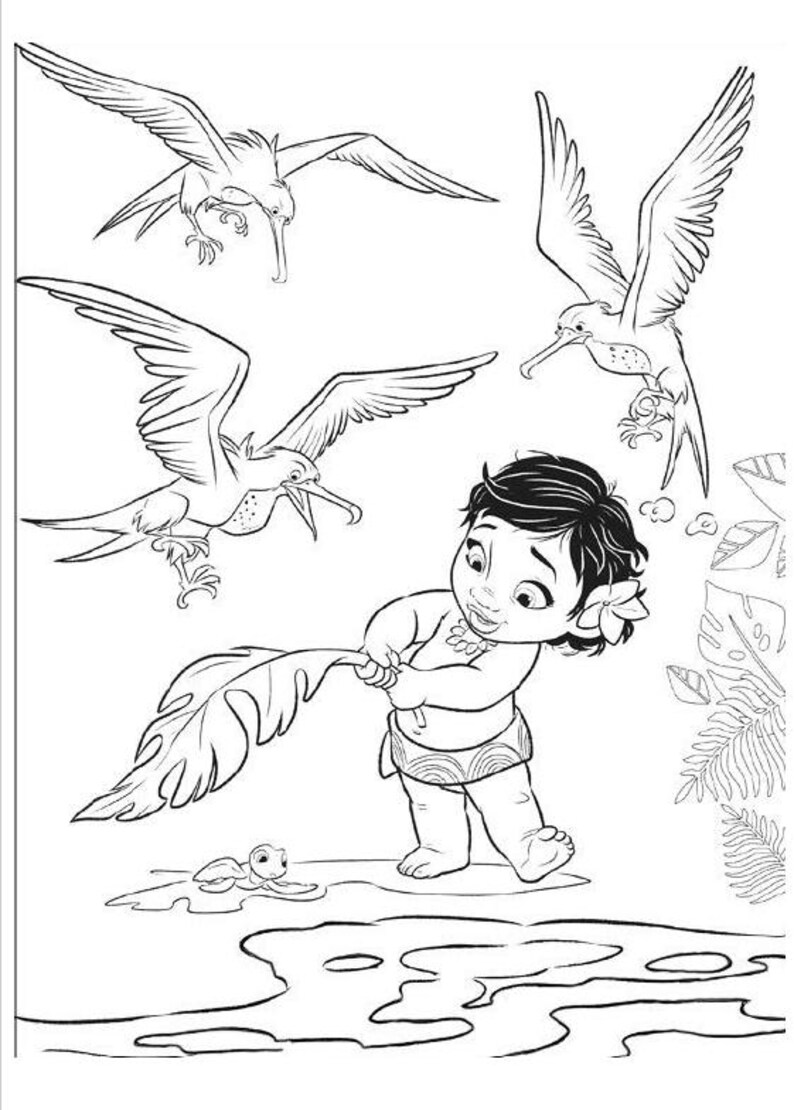 Island Princess Coloring Book – Ocean Explorer Girl PDF – Instant ...