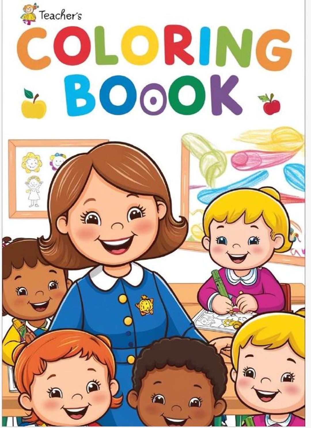 Mini Teachers Coloring Book | Educational & Fun Kids Coloring Book ...