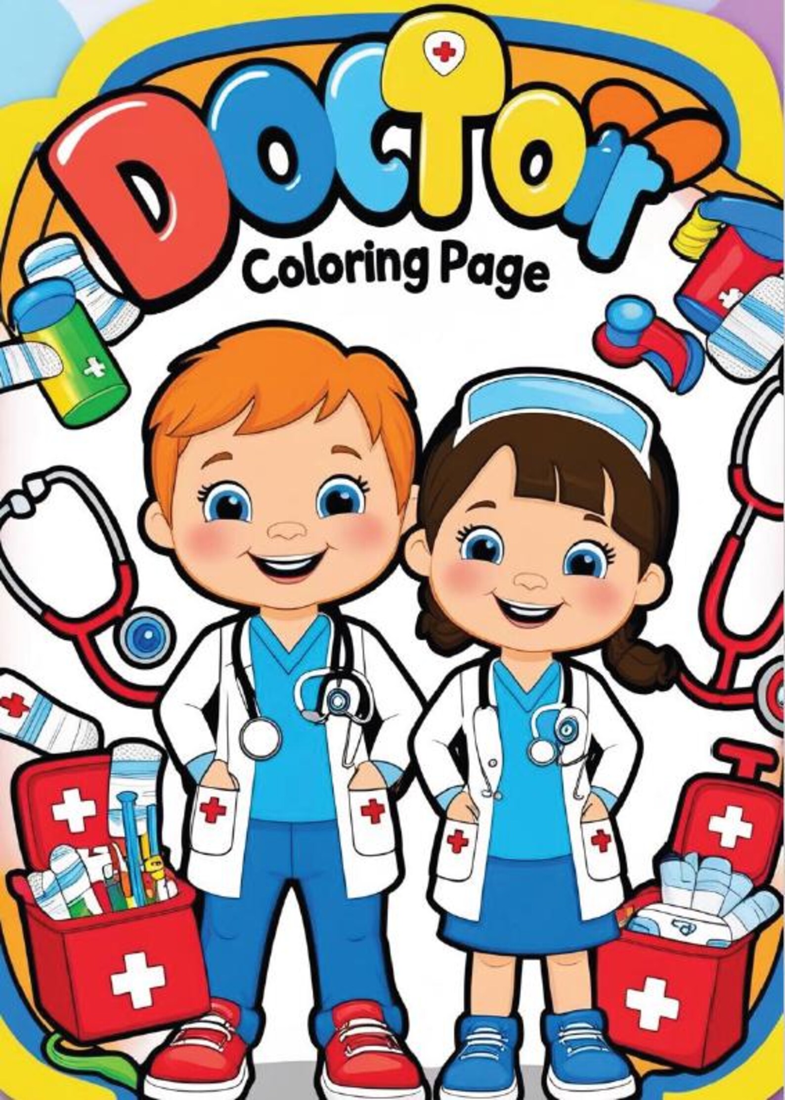 Little Doctors Coloring Book | Fun & Educational Medical-themed ...