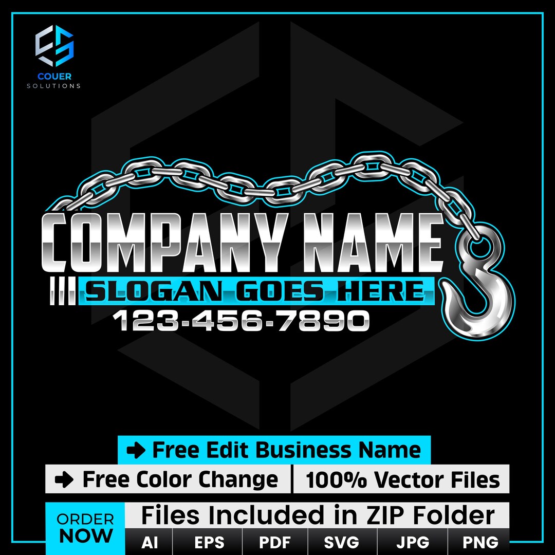 Towing Logo Svg Png, Tow Truck Logo, Towing Truck Logo, Car Towing Logo ...