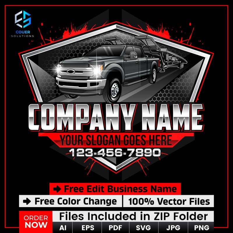 Hotshot Trucking Logo - Etsy