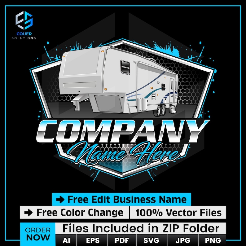 Rv Trailer Decal Logo, Rv Trailer Sign, Rv Trailer Logo, Caravan ...