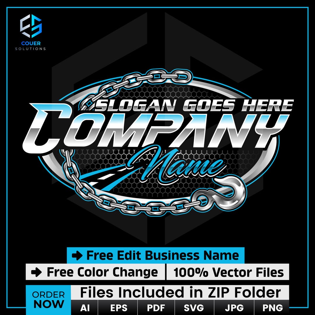 Towing Decal Logo, Towing Car Logo, Tow Trucking Logo, Towing Designs ...