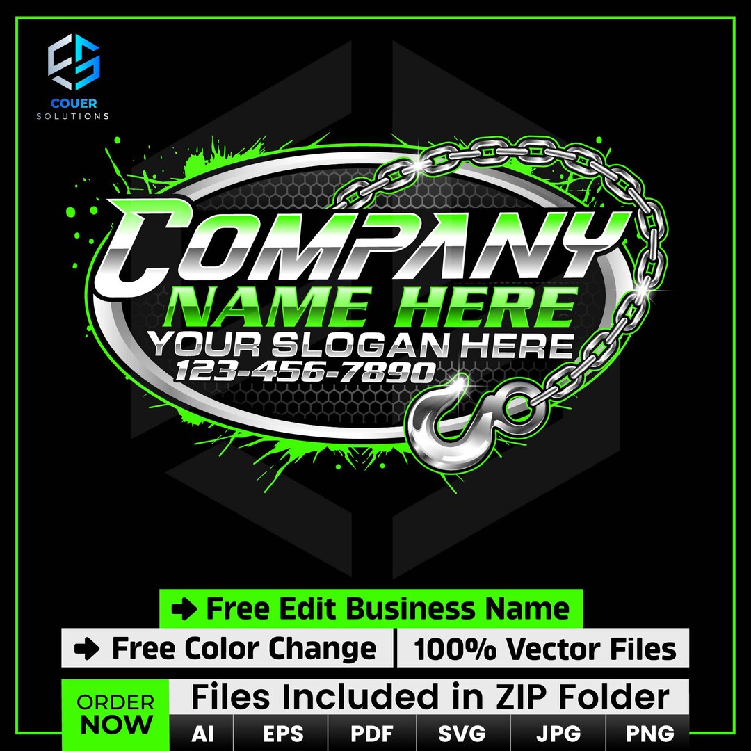 Towing, Tow Truck Logo, Car Towing Logo, Towing Car Logo Design, Towing ...