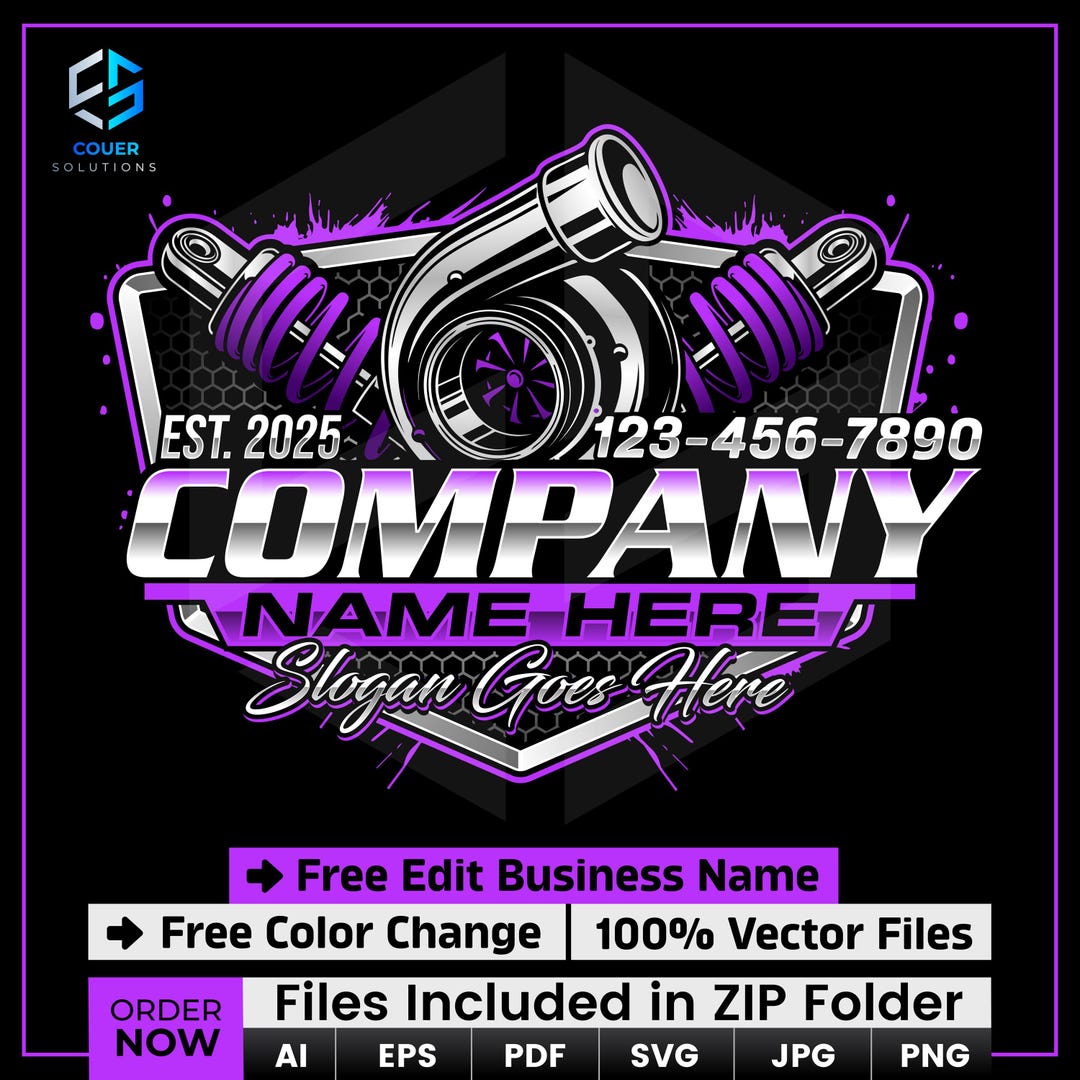 Engine Logo, Automotive Repair Logo, Mechanic Logo, Car Garage Logo ...