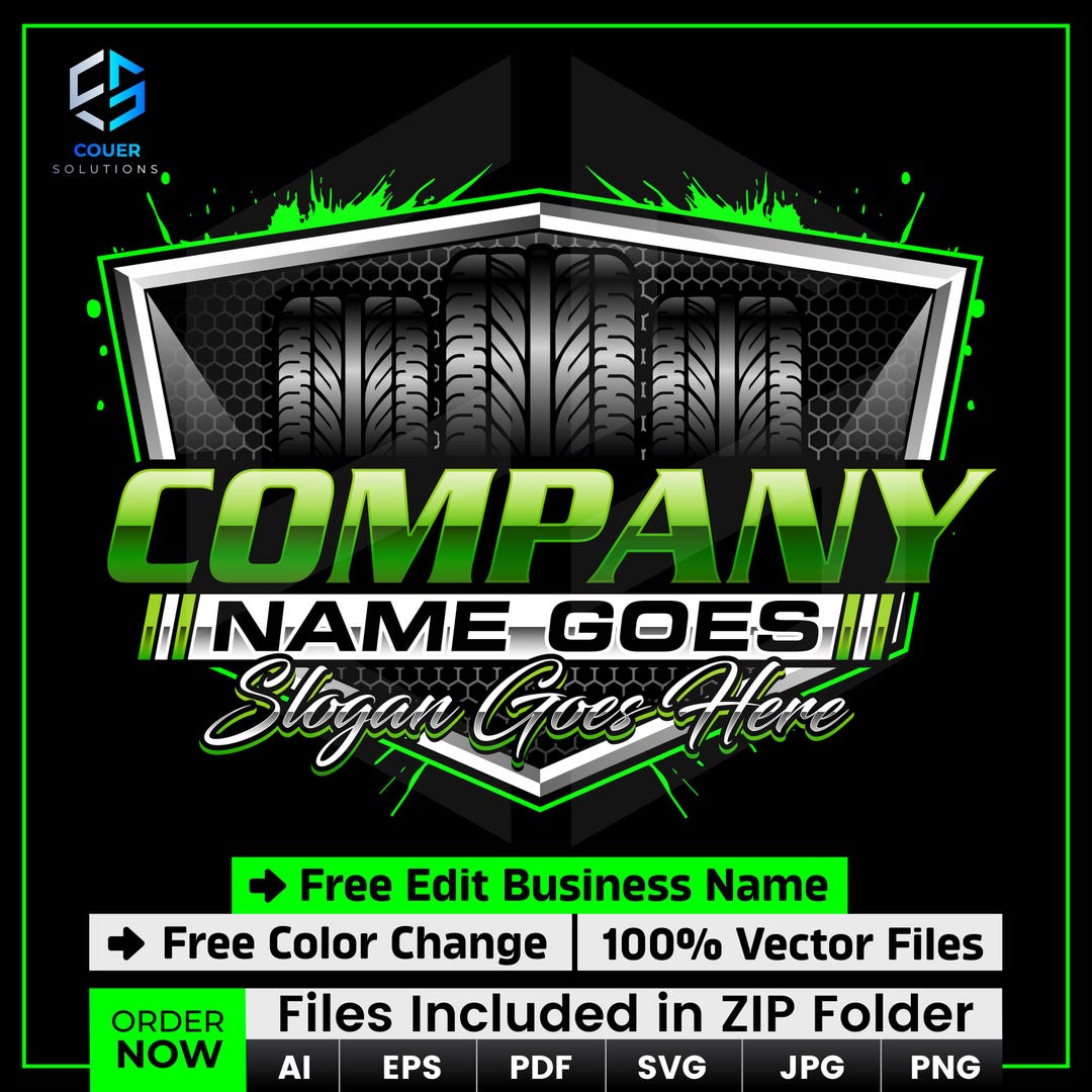 Auto Tire Shop and Repair Logo, Custom Car Service Logo, Mechanic ...