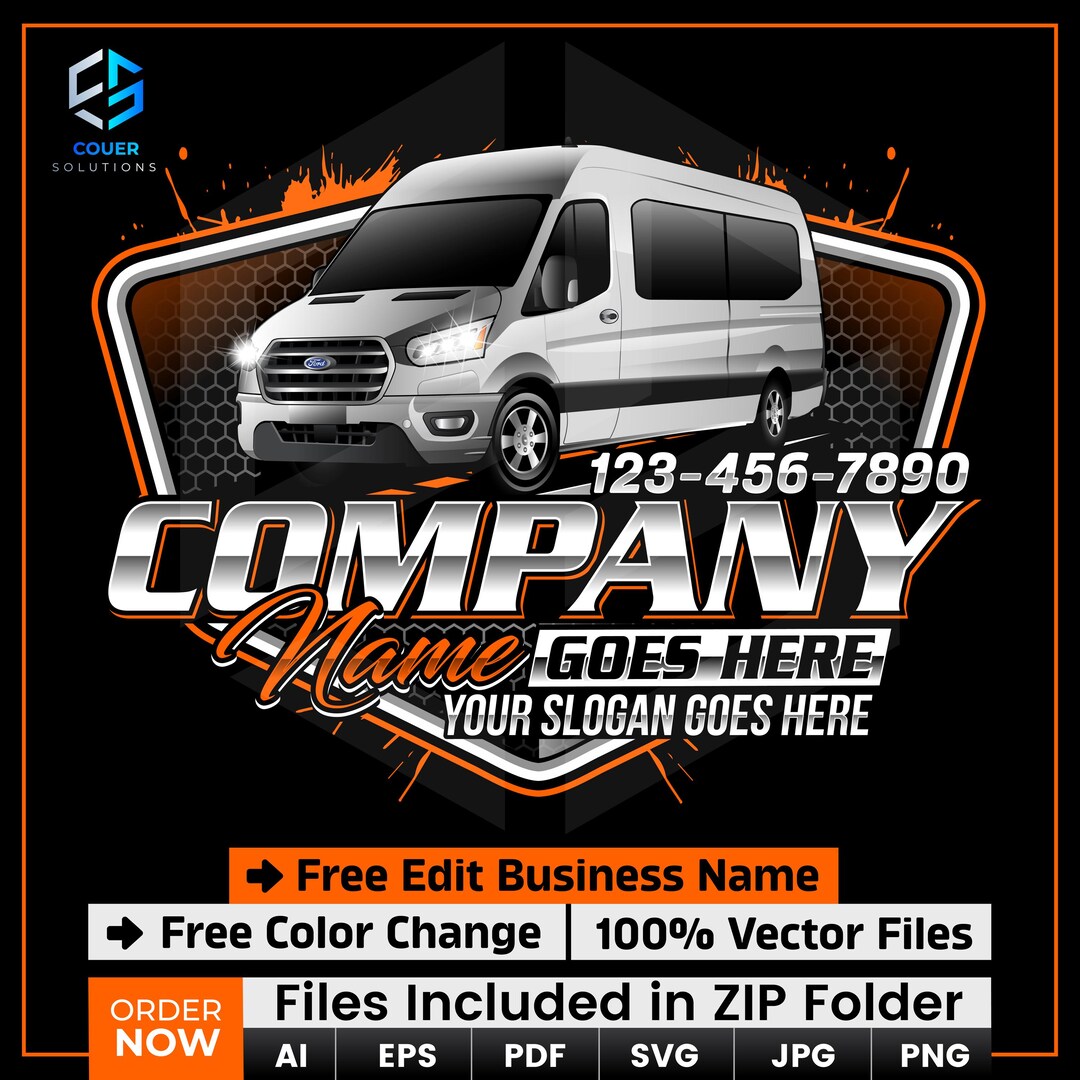 Delivery Van Logo, Cargo Van Logo, Vehicle Transport, Sprinter Van Logo ...