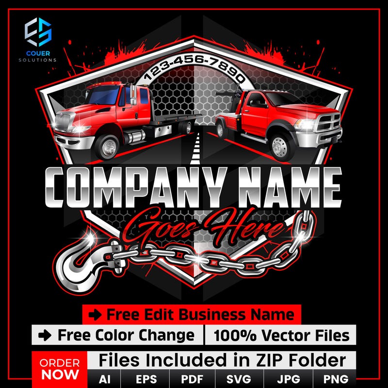 Flatbed Trucking Logo - Etsy