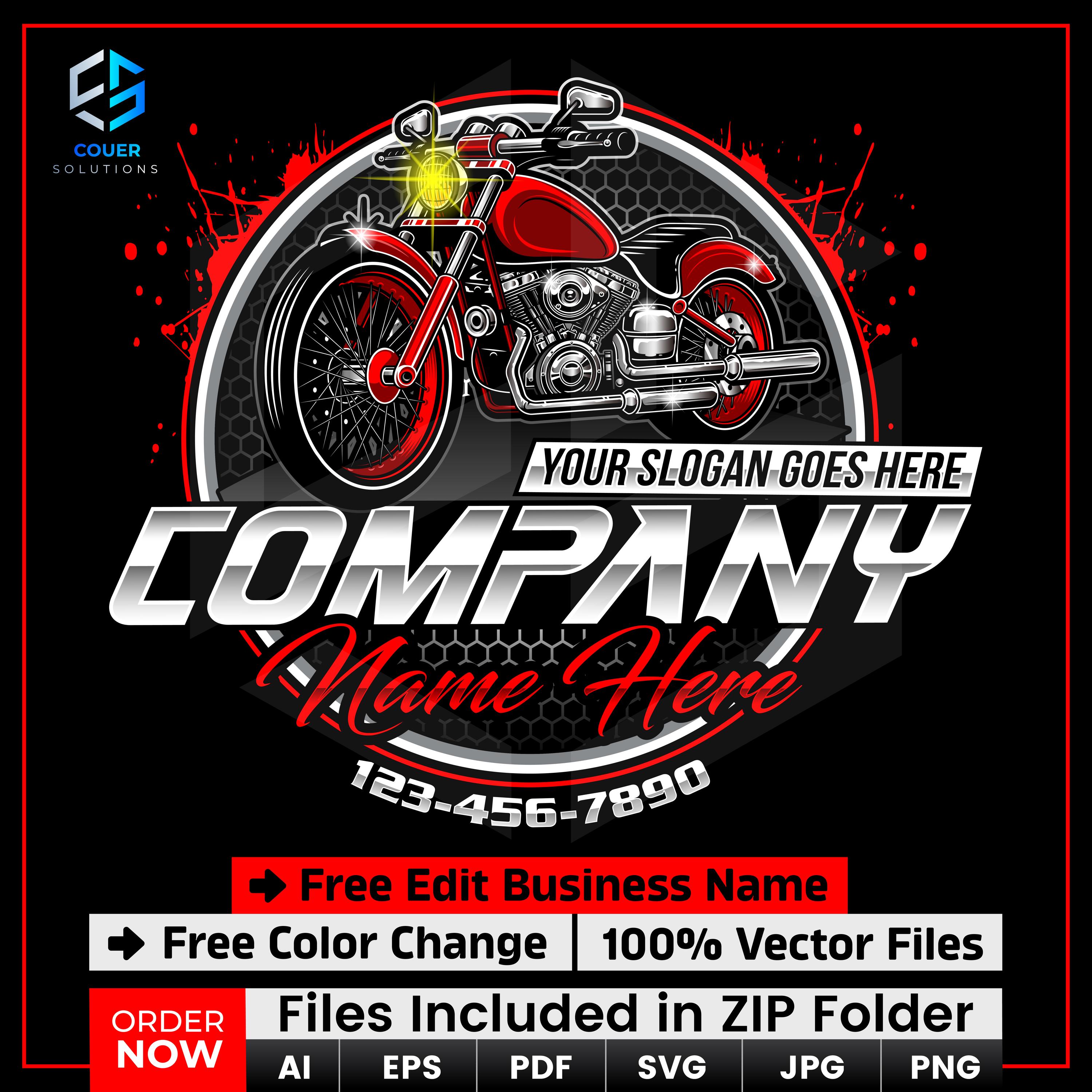 Motorcycle Logo Design, Motorcycle Logo SVG PNG, Biker Logo, Bike Rider ...