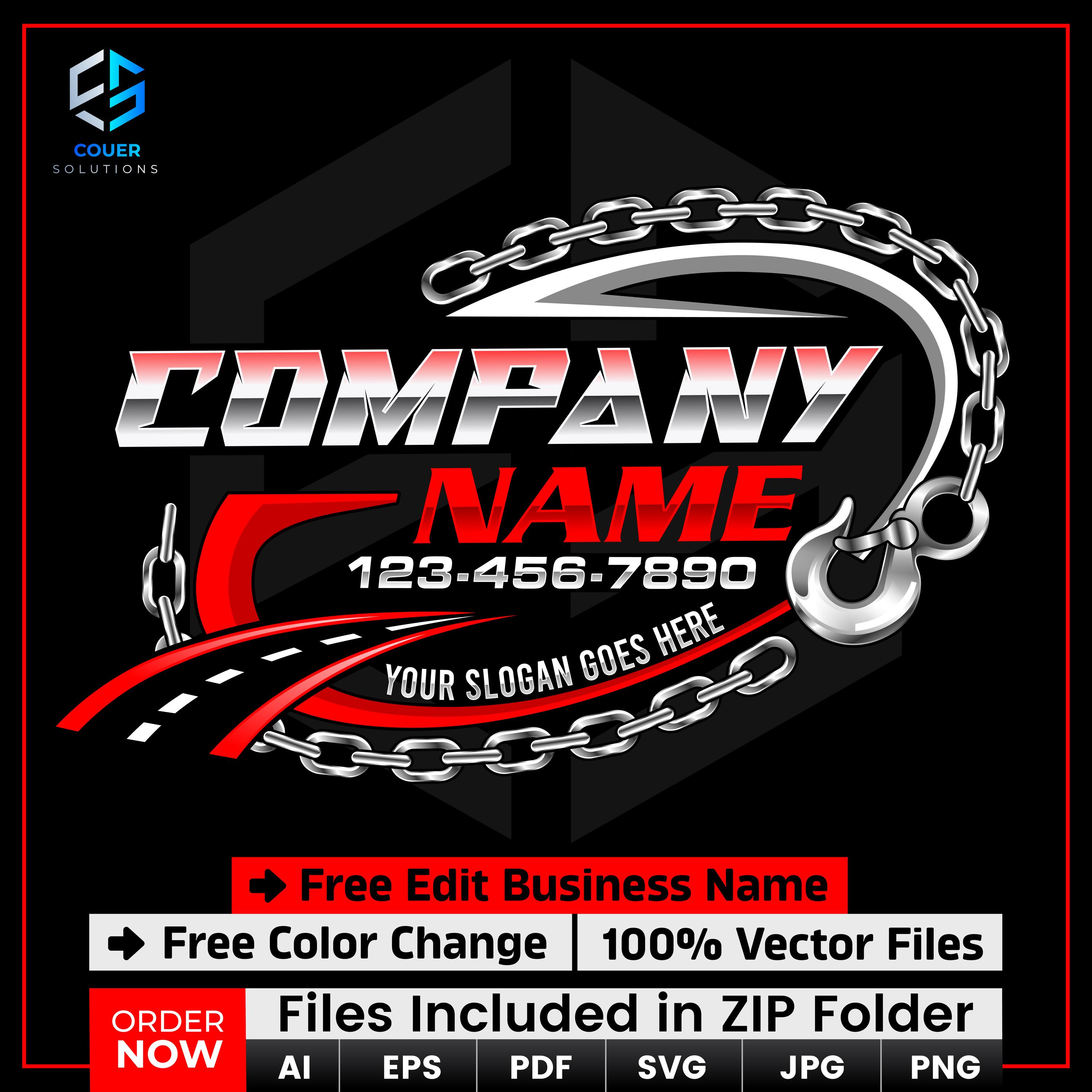 Towing Company Logo, Tow Truck Logo, Towing Truck Logo, Truck Towing ...