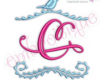 Nicole Monogram Set Cute and Curly BX files included | Etsy