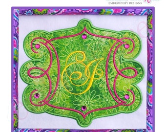 Machine Embroidery Applique Design Frame Set INSTANT DOWNLOAD - Etsy