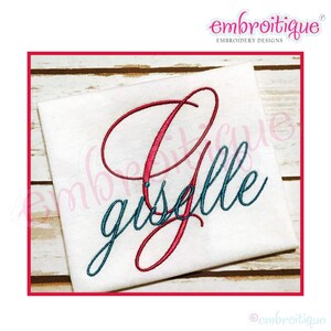 Giselle Monogram Font- Small - BX Files Included- Instant Download ...
