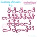 Penelope Set 6 Calligraphy Script Monogram Alphabet Font F Instant ...