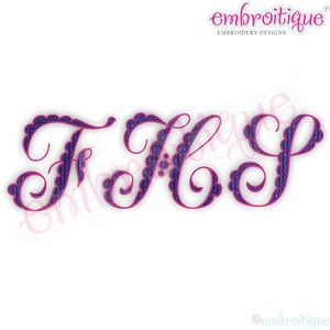 Fallyn Filled Monogram Font Set - BX Files Included- Instant Download ...