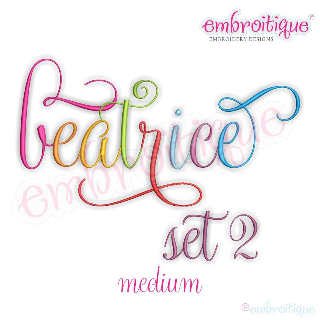 Beatrice 2 Monogram Font- Medium - BX Files Included- Instant Download ...