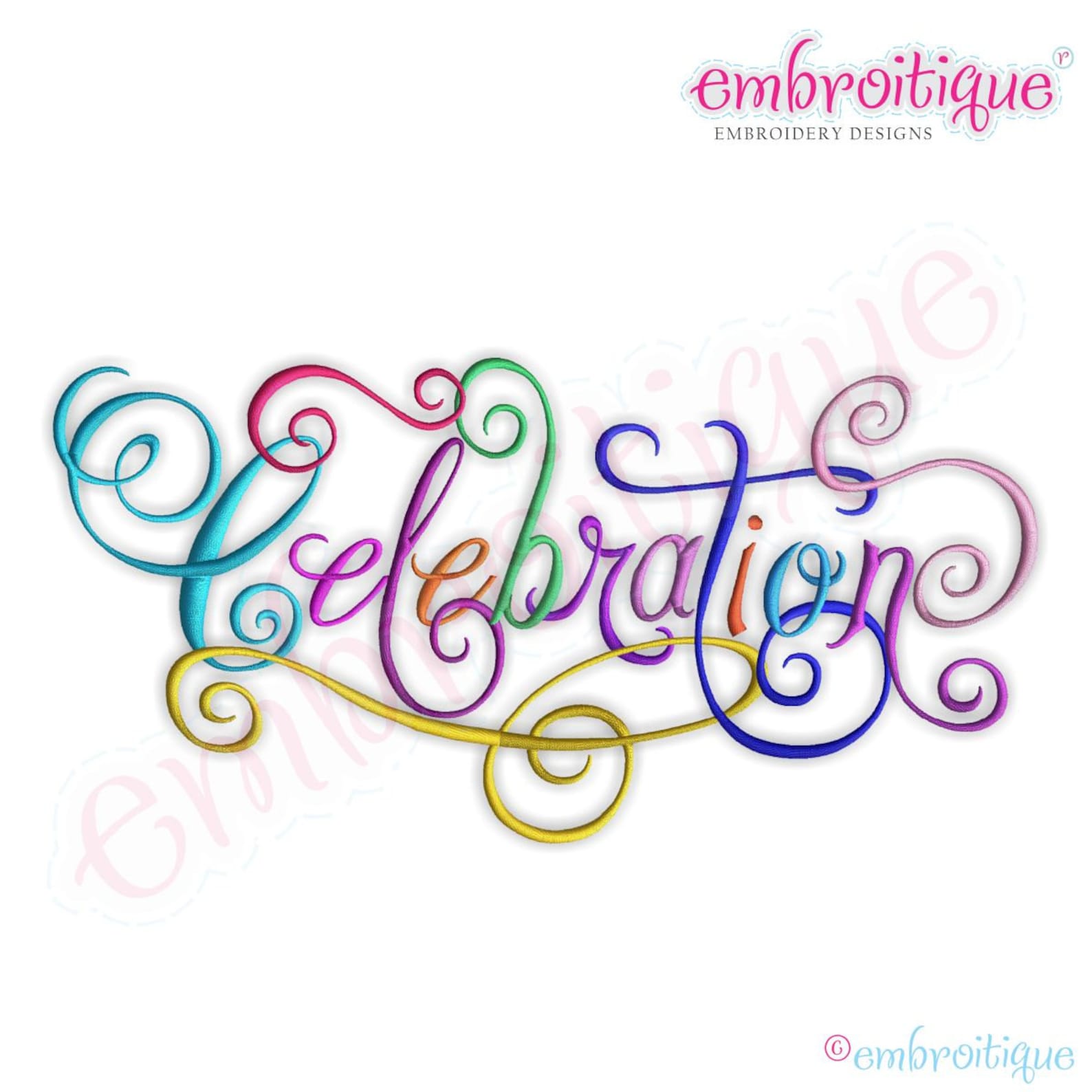Celebration Calligraphy Script Large Instant Download - Etsy